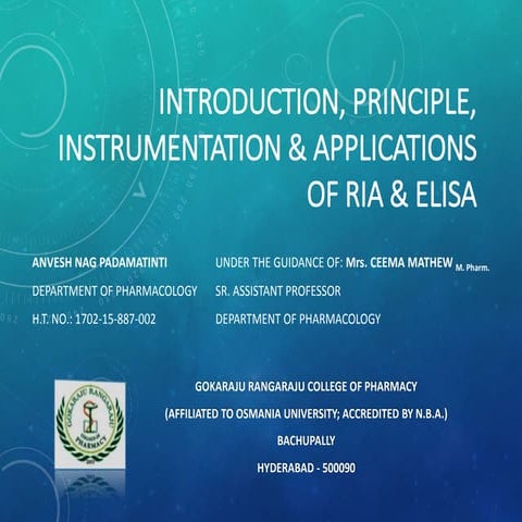 RIA and ELISA | PPT