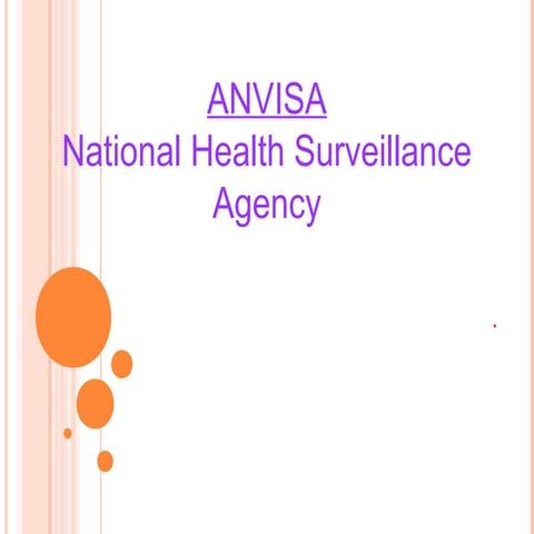 ANVISA regulatory authority of brazil | PPT