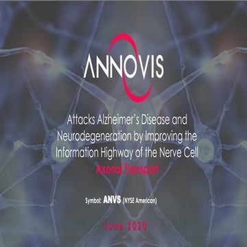Anvs Annovis Presentation June 2020 | PDF