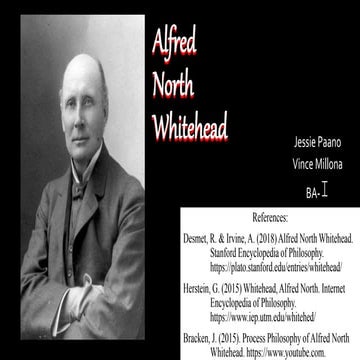 Alfred North Whitehead | PPTX