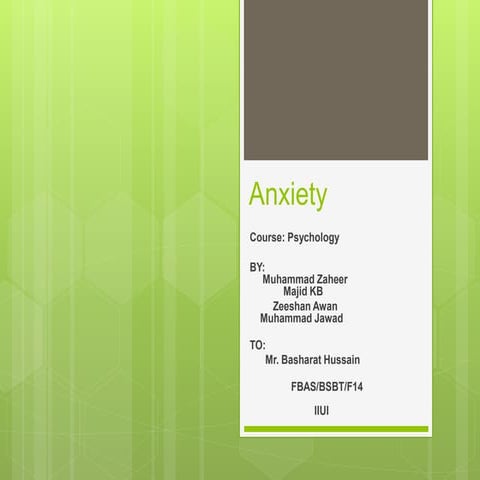 Anxiety | PPT
