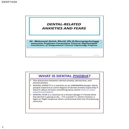 Anxiety and fear | PDF