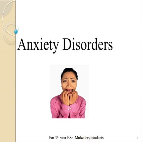 Anxiety disorder....................pptx