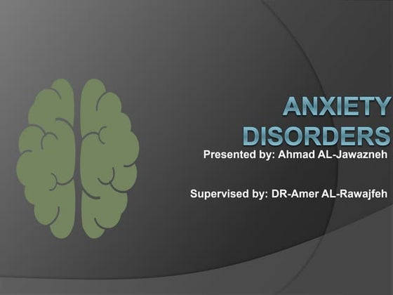 Anxiety disorders DSM-5 | PPT | Brain and Nervous System Disorders ...
