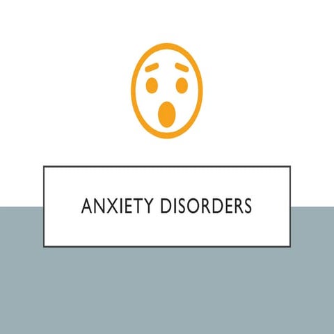 Anxiety disorders DSM-5 | PPT