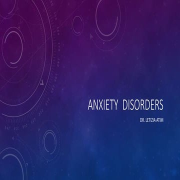 Anxiety disorders DSM-5 | PPT
