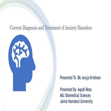 Anxiety Disorders | PPTX
