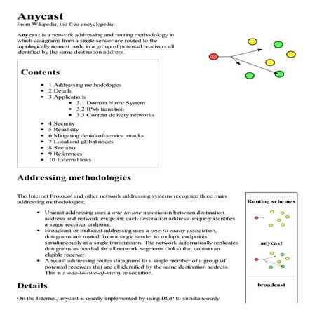 Anycast | PDF