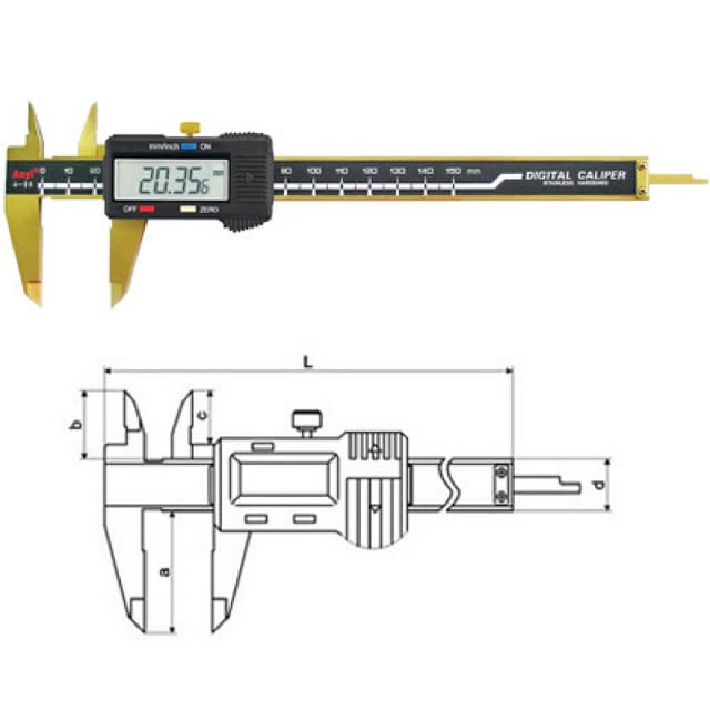 Anyi titanium coated digital calipers | PDF