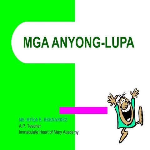 Anyong lupa from the book "diwa" | PPT
