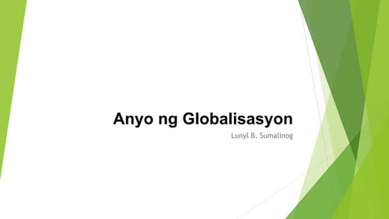 ARALIN - 3 - Ang Globalisasyon at mga Isyu sa Paggawa.pptx