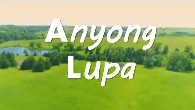 Mga Anyong Lupa At Anyong Tubig Assignments And Answers Mga Uri Ng