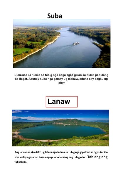 Mga anyong lupa at tubig sa daigdig | PPT