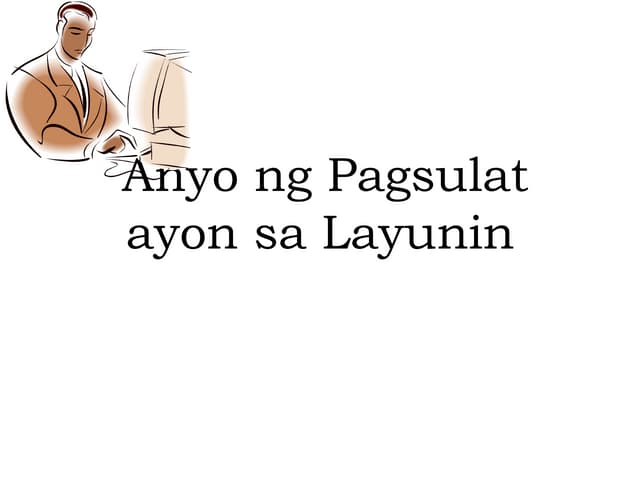 Layunin sa pagsulat -Filipino | PPTX