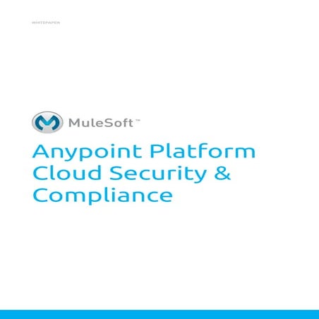 Anypoint platform cloud | PDF