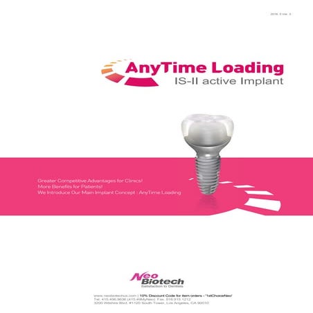 Neo Biotech IS-II Active Implant - Catalog | PDF