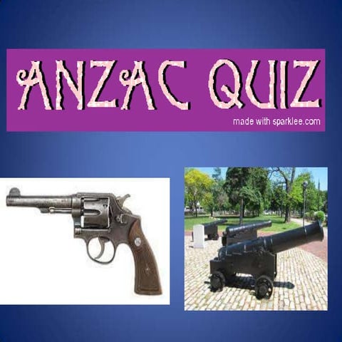 Anzac quiz | PPTX