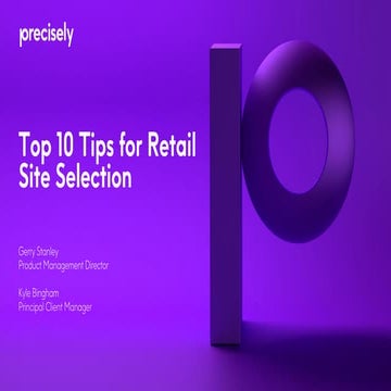 Top 10 Tips for Retail Site Selection | PPT