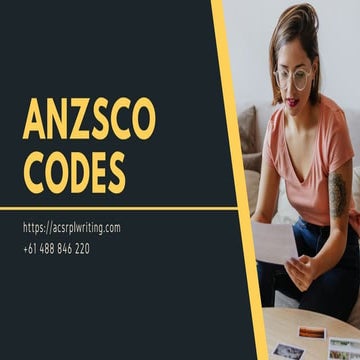 Anzsco codes for acs rpl | PPT