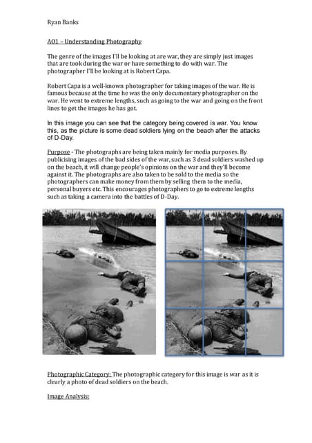 Task 1 different applications of photography | PPT