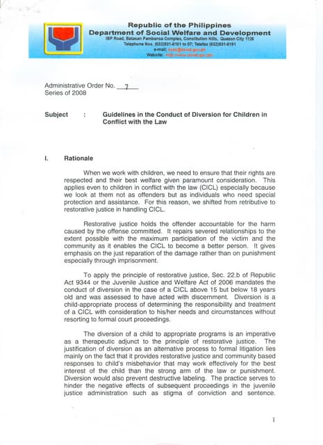 6 ra 10630 amending ra 9344 | PPT | Adoption and Fostering | Parenting