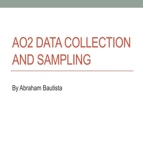 Ao2 data collection and sampling | PPT