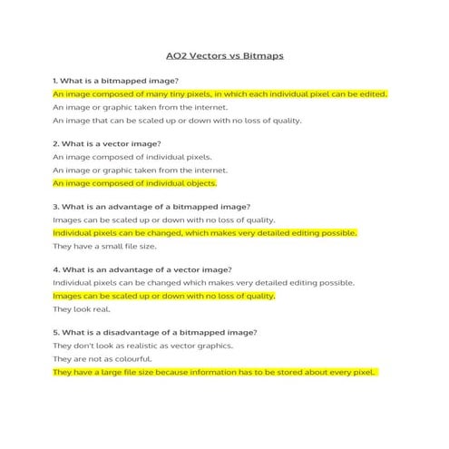 Ao2 vectorsvsbitmaps | PDF