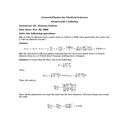 Homework 5 solution | PDF