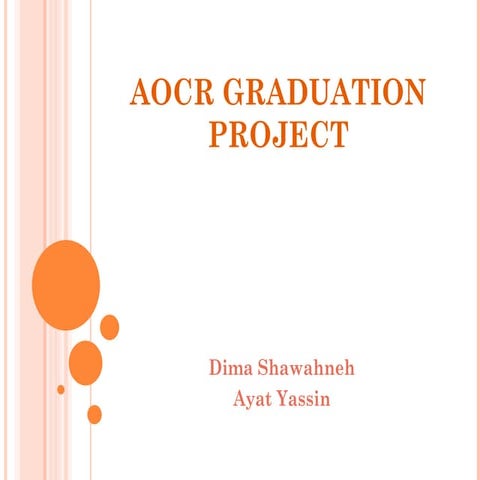 A Comprehensive Arabic Optical Character Recognition (AOCR) System ...