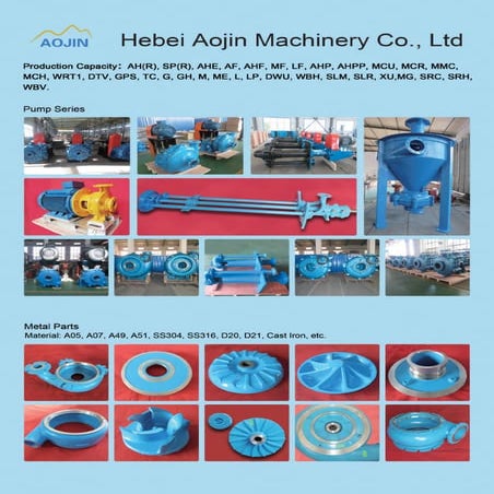 Aojin flyers slurry pump & spares | PDF