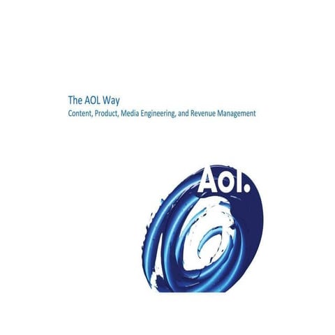 AOL Master Plan - Content Strategy, SEO, Publishing | PPT