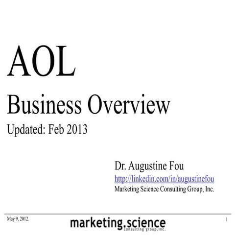 AOL Business Overview | PPTX