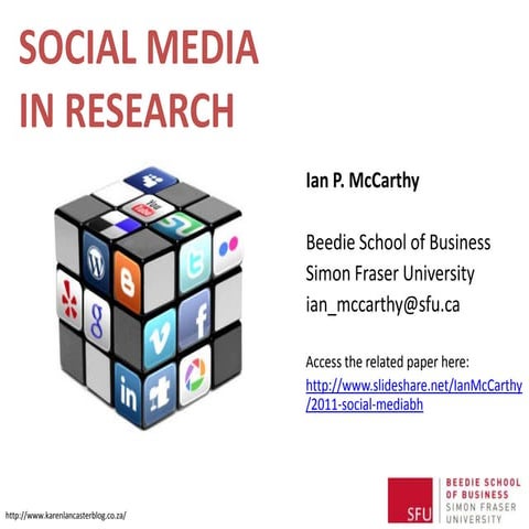 Social Media in Research | PPTX