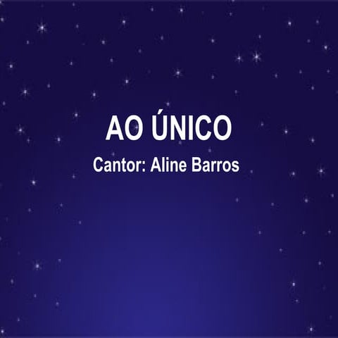 Ao único aline barros | PPS