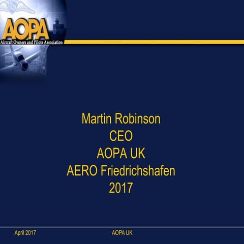 Aopa UK presentation by Martin Robinson | PPT