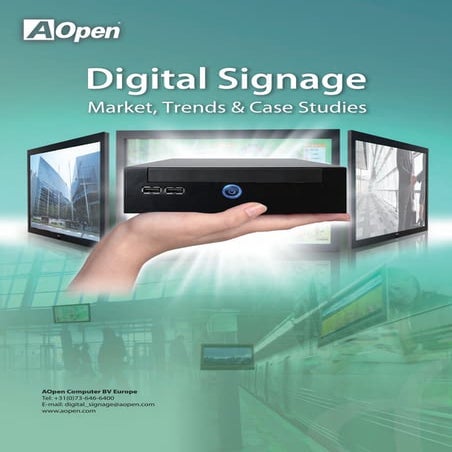 AOpen Digital Signage Market, Trends & Case Studies | PDF | Business ...