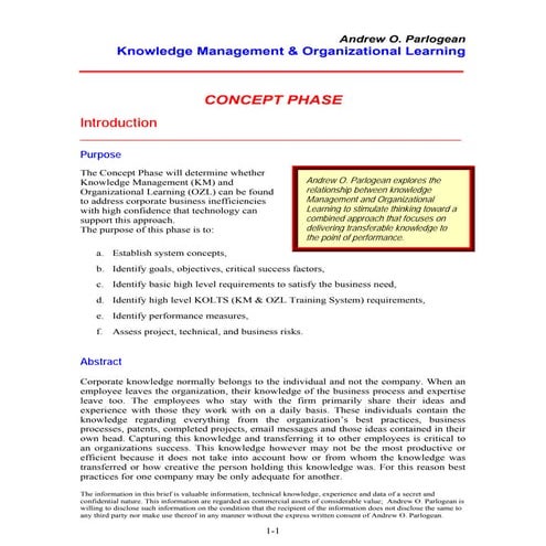 Knowledge Management & Organizational Learning | PDF