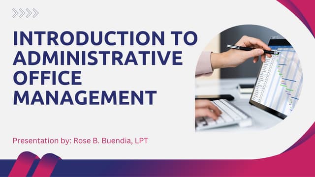 Administration powerpoint presentation | PPTX