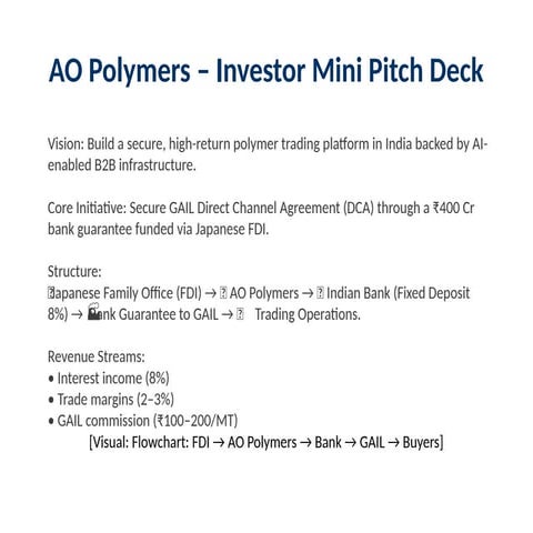 Polymers styled pitch, shows a detailed style of a report | PPTX