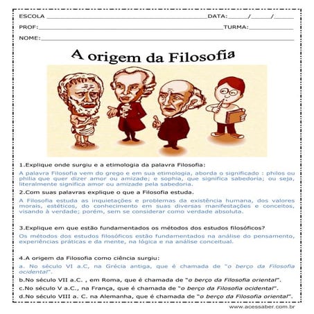 A origem da filosofia | PDF