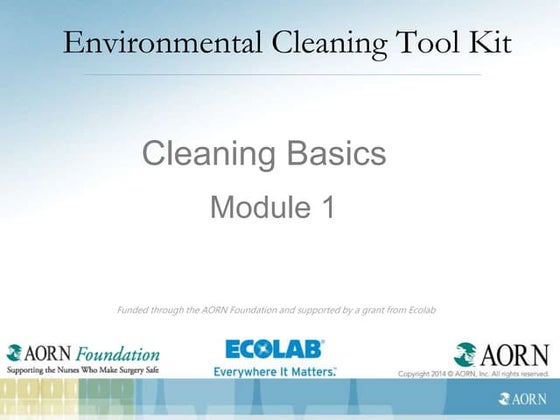 environmental cleaning.ppt | Personal Care | Style & Fashion