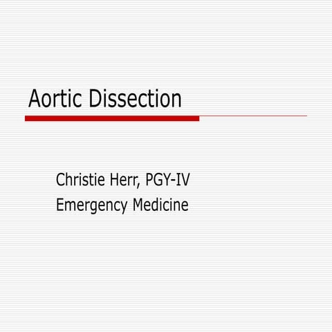 Aortic dissection | PPT