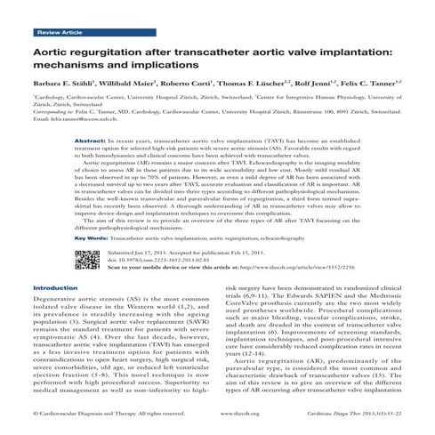 Tavi,Transcatheter Aortic Valve Replacement, TAVI,TAVR, | PPTX