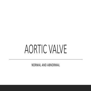 ANATOMY OF AORTIC VALVE -BY DR SRUTHI MEENAXSHI | PPTX