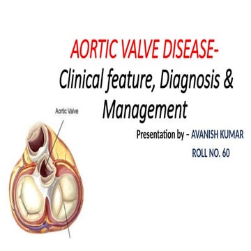 Aortic valve anatomy and its disease.pptx