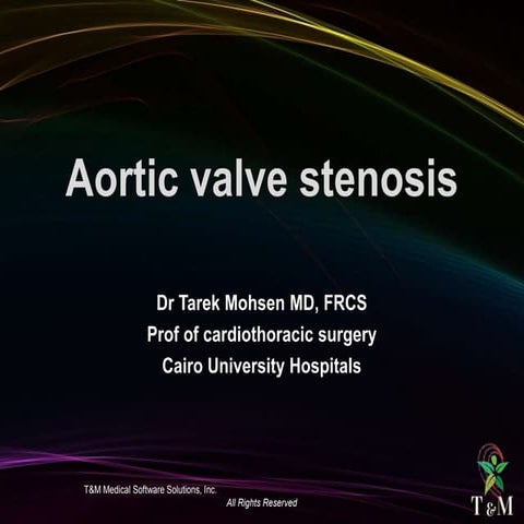 Aortic valve stenosis | PPT