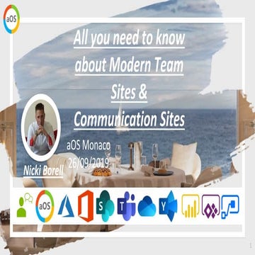 The difference between communication and team site in SharePoint | PDF