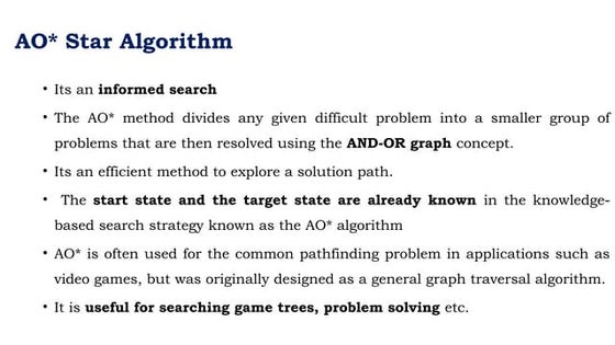 Problem Reduction And Or Graph And Ao Algorithmppt Computing Technology And Computing