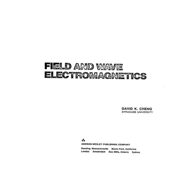 Field and wave electromagnetics cheng | PDF