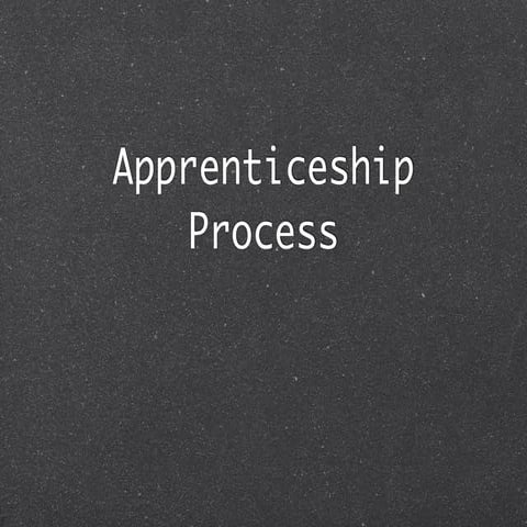 Simple Apprenticeship process | PPT